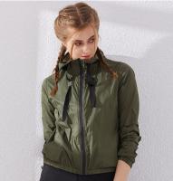 China Custom Polyester Spandex Zip Up Women Sports Jacket XS-5XL OEM ODM 180g for sale