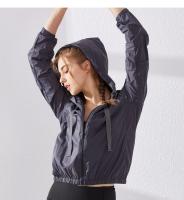 China Custom Polyester Spandex Zip Up Women Sports Jacket XS-5XL OEM ODM 180g for sale