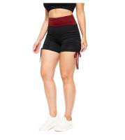 China Custom High Waist Plus Size Running Shorts 250g Quick Dry 4 Way Stretch Nylon Spandex for sale