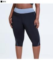 China Women Plus Size Biker Shorts 280g Nylon Spandex Moisture Wicking High Waisted Tummy Control for sale