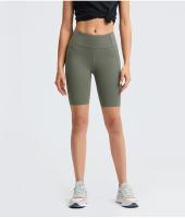 China BSCI Nylon Spandex Women Biker Shorts 3 Inch High Waist with Phone Pocket Free Cut for sale