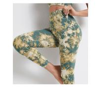 China BSCI Certified Seamless Dip Dye Yoga Leggings High Waist Tights 280g Nylon Spandex for sale