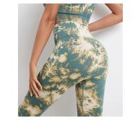 China BSCI Certified Seamless Dip Dye Yoga Leggings High Waist Tights 280g Nylon Spandex for sale