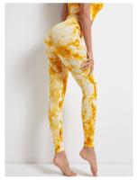 China BSCI Certified Seamless Dip Dye Yoga Leggings High Waist Tights 280g Nylon Spandex for sale