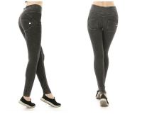 China Custom High Waisted Yoga Leggings for Women Cotton Spandex 250g Workout Tights for sale