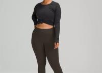 China Polyamide Elasticity Ladies Long Sleeve Running Top Black Color for sale