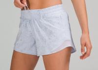 China Workout Elastic Waist Running Shorts , Polyester Jogging Shorts For Women for sale