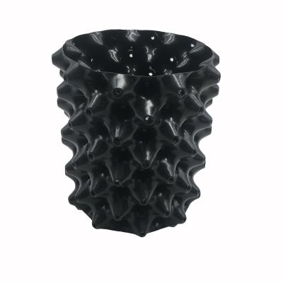 China Aeration root pot mall holes in the form of cones throughout the sides of the container for sale