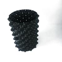 China Black flower Plastic air pruning supplier vendor Tree prune plant Root fast growth container plastic plant pots for sale