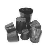 China HDPE Plastic Nursery Pot Onion Seeds Growing Black Pots For Greenhouse for sale