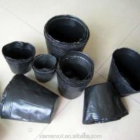 China High Quality Nursery Trays PE Black Plastic Material Soft Nursery Pot Tray for sale