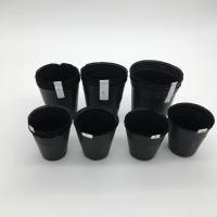 China plastic plant pots black plastic flower pots wholesale for sale