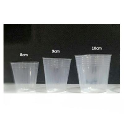 China White plastic nursery pots Pure HDPE nursery pot soft flower pot in low price for sale