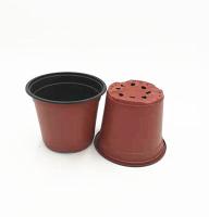 China Home Garden nursery bicolor Plastic garden pots Flower Pot for sale