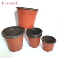 China 3% UV Resistant 120mm Top Dia 1L Plastic Plant Pots Thick Enough for sale