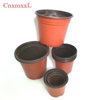 China 3% UV Resistant 120mm Top Dia 1L Plastic Plant Pots Thick Enough for sale