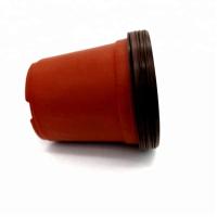 China PP Sun  15cm Width Plastic Flower Pots 12 Drainage Holes for sale