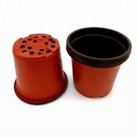 China PP Sun  15cm Width Plastic Flower Pots 12 Drainage Holes for sale