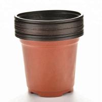 China PP Sun  15cm Width Plastic Flower Pots 12 Drainage Holes for sale
