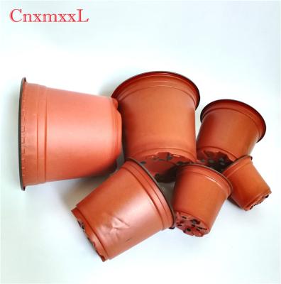 China 75pcs Flexible Sturdy Plastic Flower Pots HDPE Waterproof 6 Inch Plastic Pots for sale