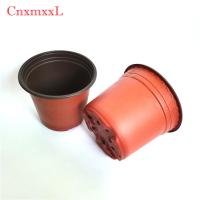 China 75pcs Flexible Sturdy Plastic Flower Pots HDPE Waterproof 6 Inch Plastic Pots for sale