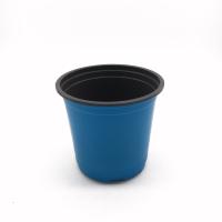 China Garden plastic flower pot blue color and a variety size are available for sale