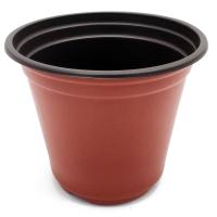 China high-quality hydroponic fresh flower pot pp double color plastic flower pot with competitive price. for sale