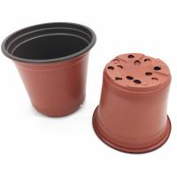 China Tobacco Ecofriendly 90mm Dia Seedling Plastic Flower Pots 66mm High for sale