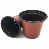 China Tobacco Ecofriendly 90mm Dia Seedling Plastic Flower Pots 66mm High for sale