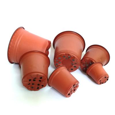 China PP Plastic bicolored Flower Garden Pots For Planting for sale