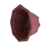 China Large Compression Process Octagon Plastic Nursery Pots Hollow Bottom for sale