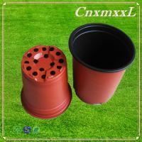 China Lightweight 1 Gallon Plastic Flower Pots 18.5cm For Leek Seedling for sale