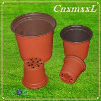 China Lightweight 1 Gallon Plastic Flower Pots 18.5cm For Leek Seedling for sale