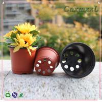 China Lightweight 1 Gallon Plastic Flower Pots 18.5cm For Leek Seedling for sale