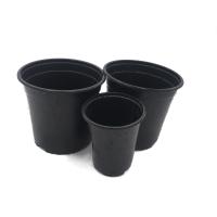 China Light and soft black/double-color flower pot onion  seedling nutrition pot for sale