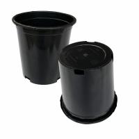 China Durable Large 165mm Diameter Hard  Plastic Flower Pots 17cm Height for sale