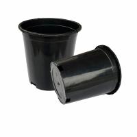 China Durable Large 165mm Diameter Hard  Plastic Flower Pots 17cm Height for sale