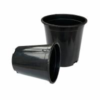 China Durable Large 165mm Diameter Hard  Plastic Flower Pots 17cm Height for sale