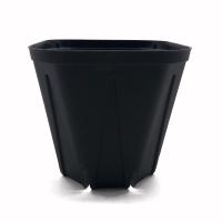 China Small Flower garden plant pot square black plastic nursery pots rectangular plastic nursery pots for Agricultural greenhouse for sale