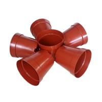 China Hydroponics PP Bonsai 85mm Orange Plastic Flower Pots With Label for sale