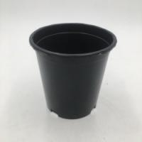 China Customizable Black Plastic Flower Pot Outdoor Gallon Pot High Quanlity for sale