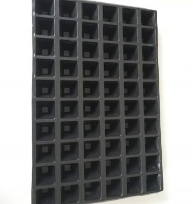 China 72 cells vacuum forming vegetable fruit nursery seed plastic trays for sale