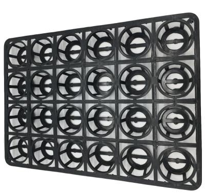 China Injection Mould 24 Holes HDPE Plastic Nursery Tray Pot Carry Tray OEM for sale