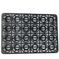 China 24 Cavities Dimpled Plastic Seedling Tray ODM 75mm Flower Seed Starter Pots for sale