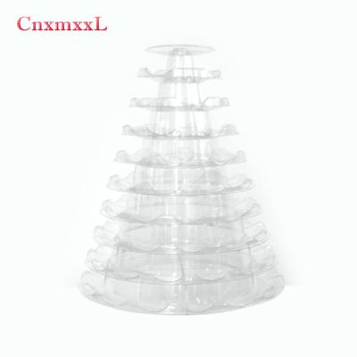 China new style 10 tier macaron display tower stand for sale