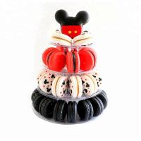 China OEM Clamshell 4 Tier Macaron Tower Display Stand For Cake Decoration for sale