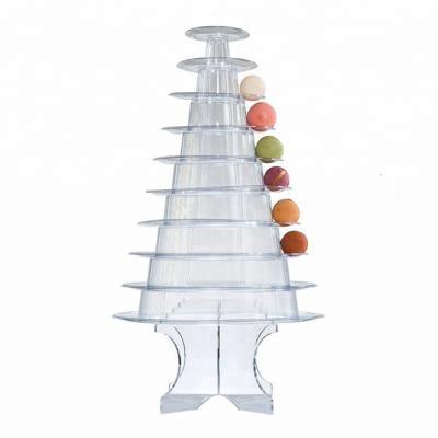 China New Design 10 Tier Macaron Tower Disposable Food Tray for sale