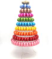 China WOW 10 tier macaron blister tower stand packaging of CnxmxxL with acrylic for sale