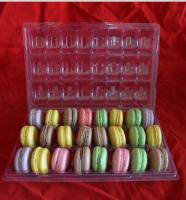 China macaron cakes cookies PET PVC plastic blister thermoforming vacuum clear transparent containers for sale