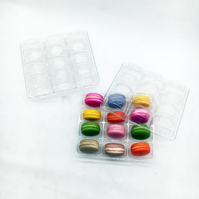 China 12 pack Clear PVC/PET blister macaron  package cake/cookie/canday packaging for sale